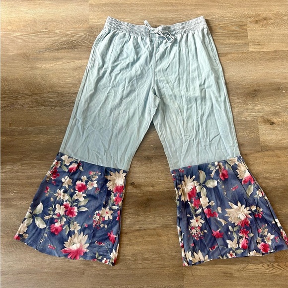 Anthropologie | Pants & Jumpsuits | Upcycled Boho Bell Bottoms | Poshmark